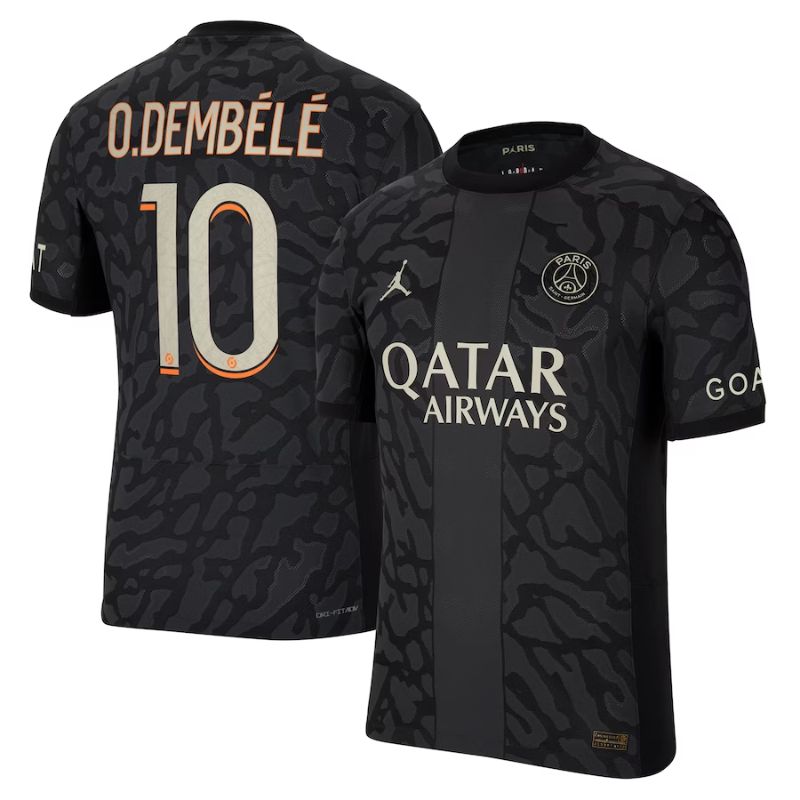 Ousmane Dembélé Paris Saint-Germain 2023/24 Third Player Jersey - Anth