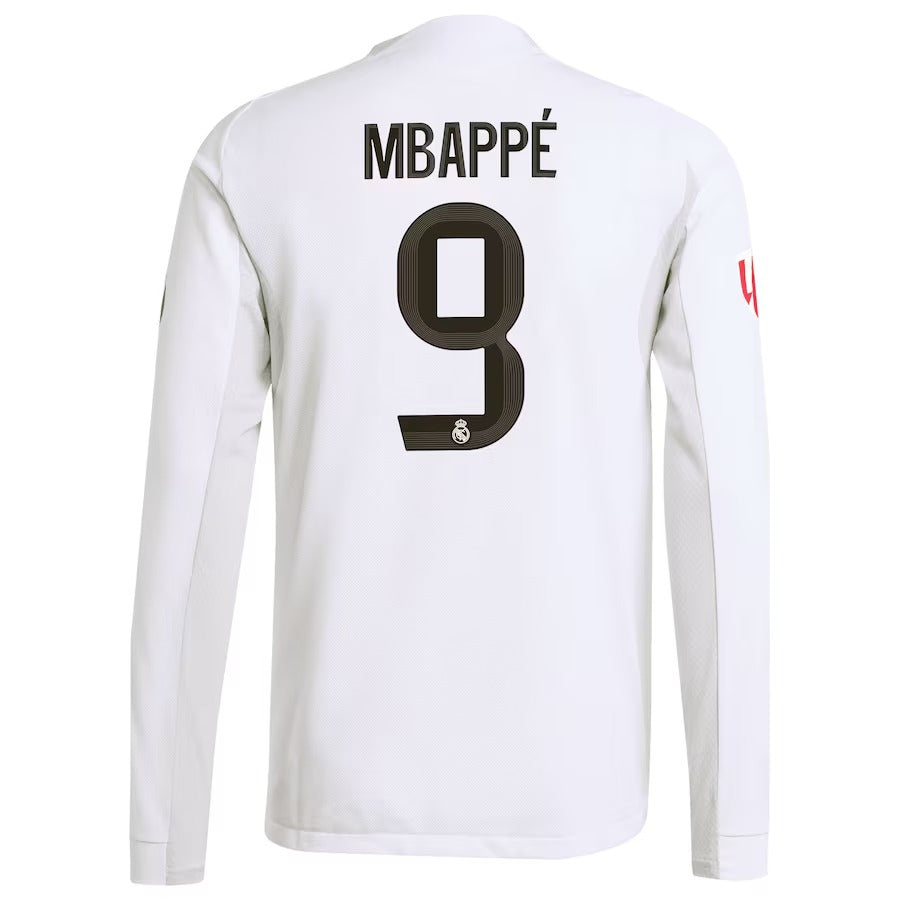 Kylian Mbappé Real Madrid adidas 2025/26 Home Authentic Jersey – White ...