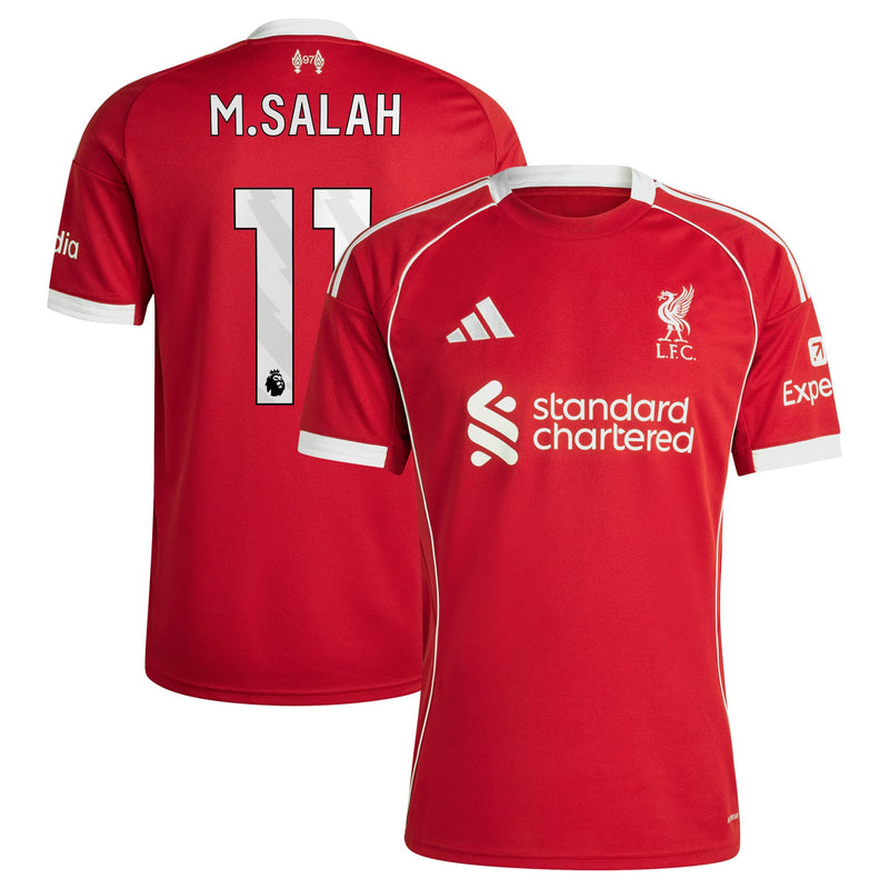 Mohamed Salah Liverpool 2025/26 Home Jersey – $89.99 – Official adidas Kit