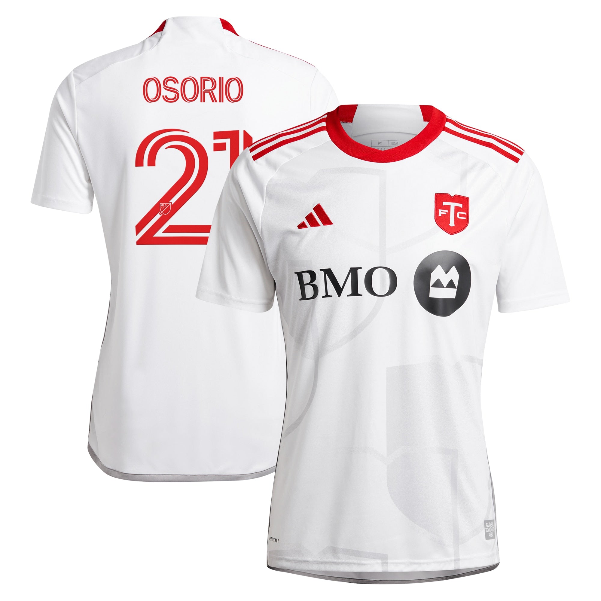 Jonathan Osorio Toronto FC Jersey 2025 adidas GTA White Kit | Jersey ...
