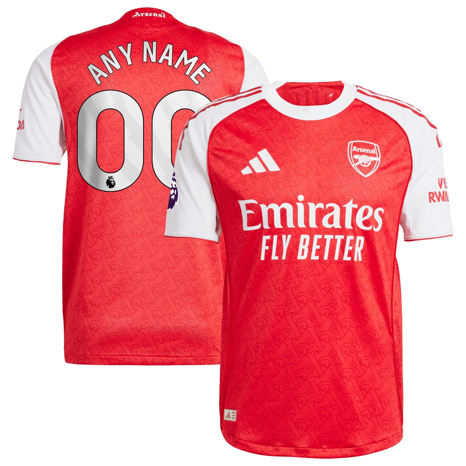 Arsenal 2025 home Custom jersey by adidas - Red Home Kit | Jersey Teams ...
