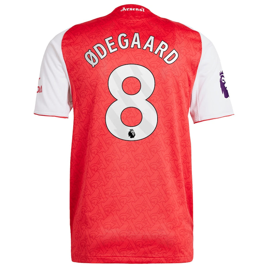 Martin Ødegaard Arsenal Adidas Home Jersey 2026 - Red Player Kit ...