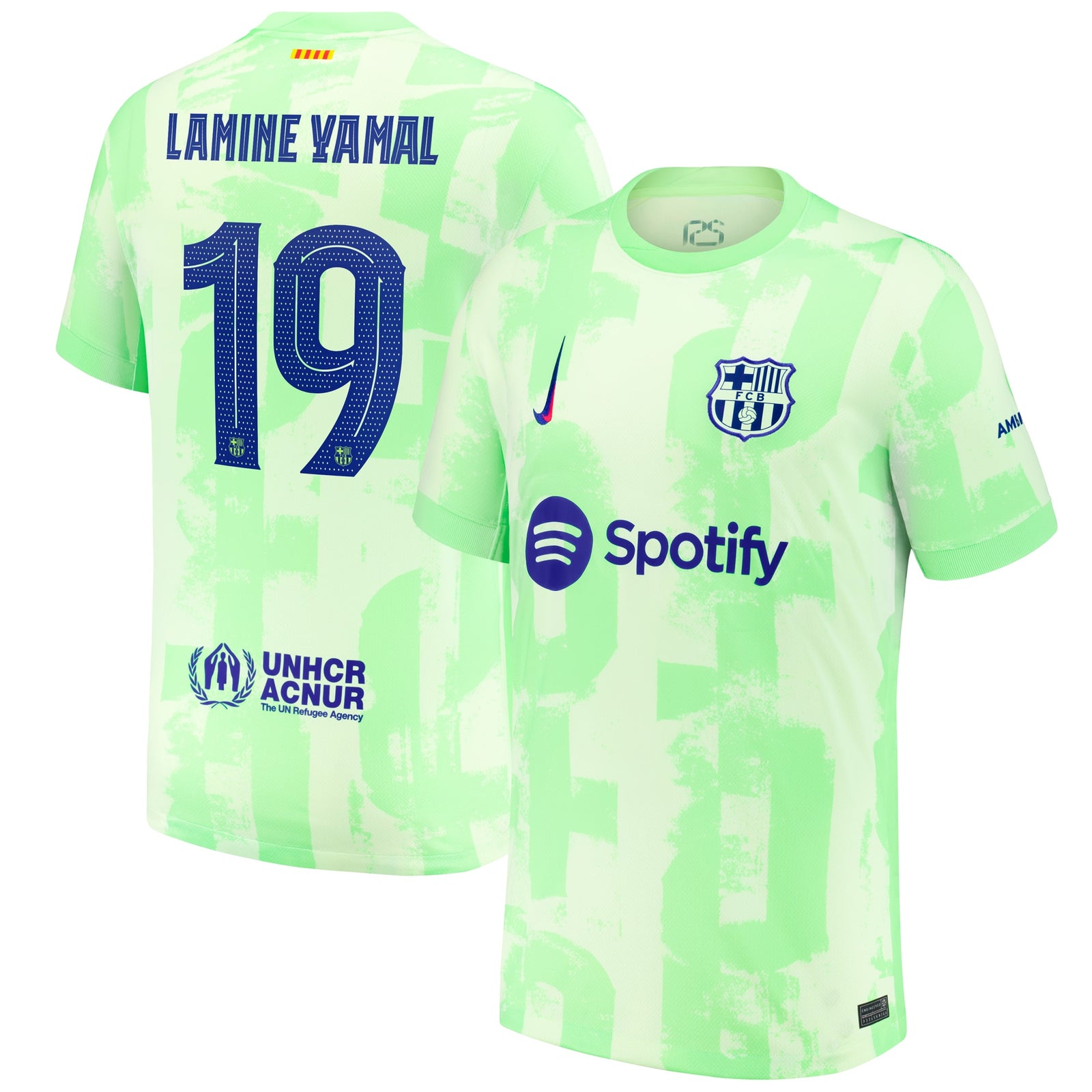 Lamine Yamal Barcelona Third Jersey 2025 Nike Authentic Fan Gear ...